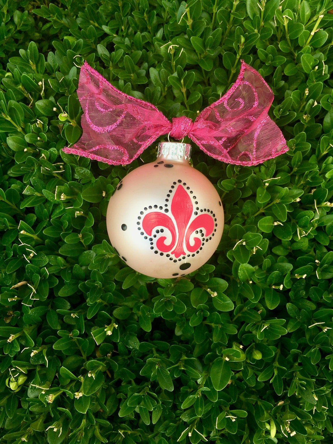 Fleur De Lis Ornament Personalized Vacation Birthday or - Etsy