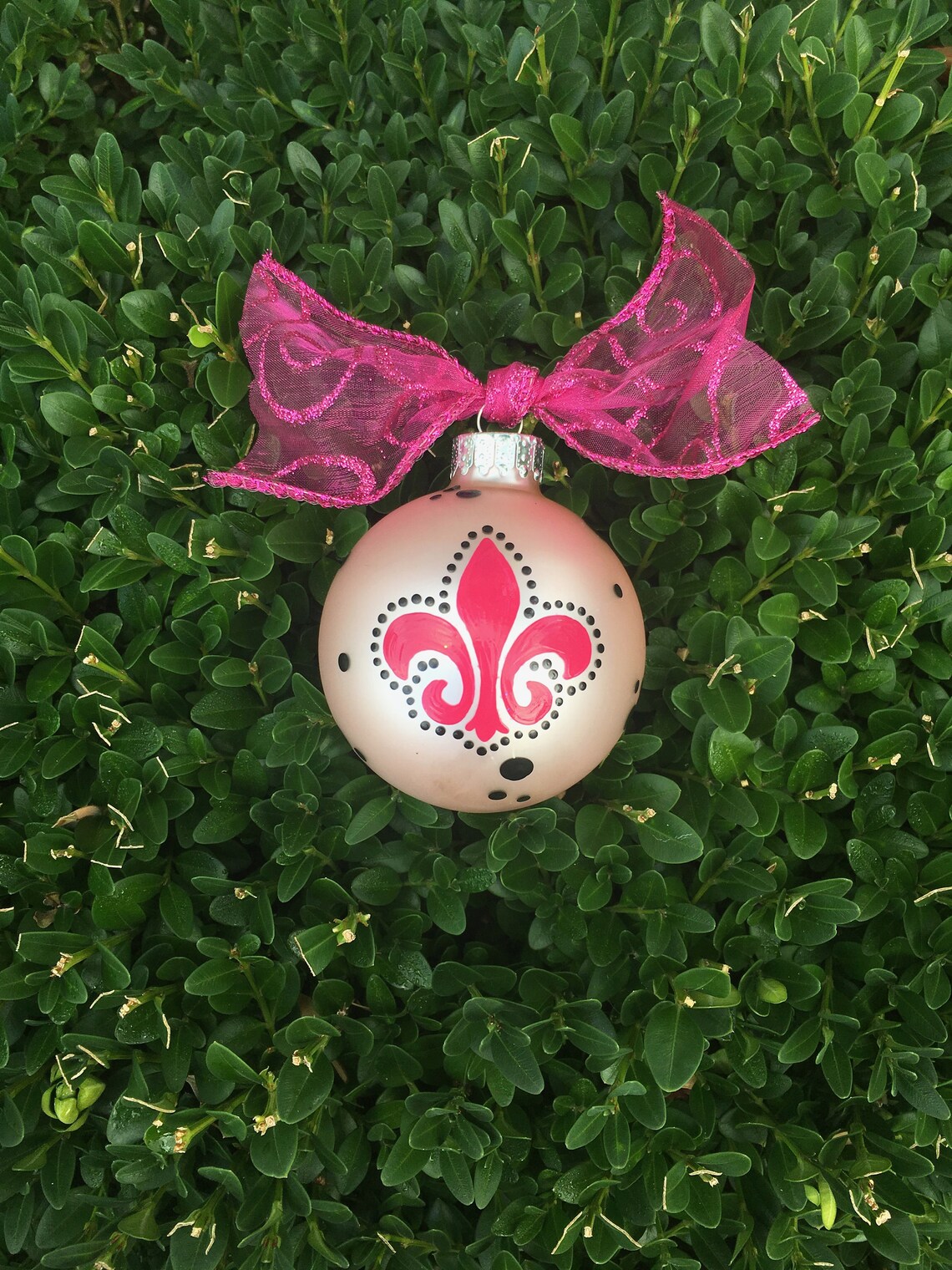 Fleur De Lis Ornament Personalized Vacation Birthday or - Etsy