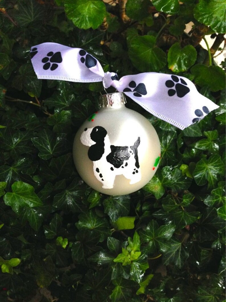 English Springer Spaniel Ornament Dog Lover Christmas Bauble - Etsy