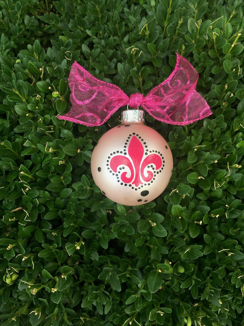 Fleur De Lis Ornament Personalized Vacation Birthday or - Etsy