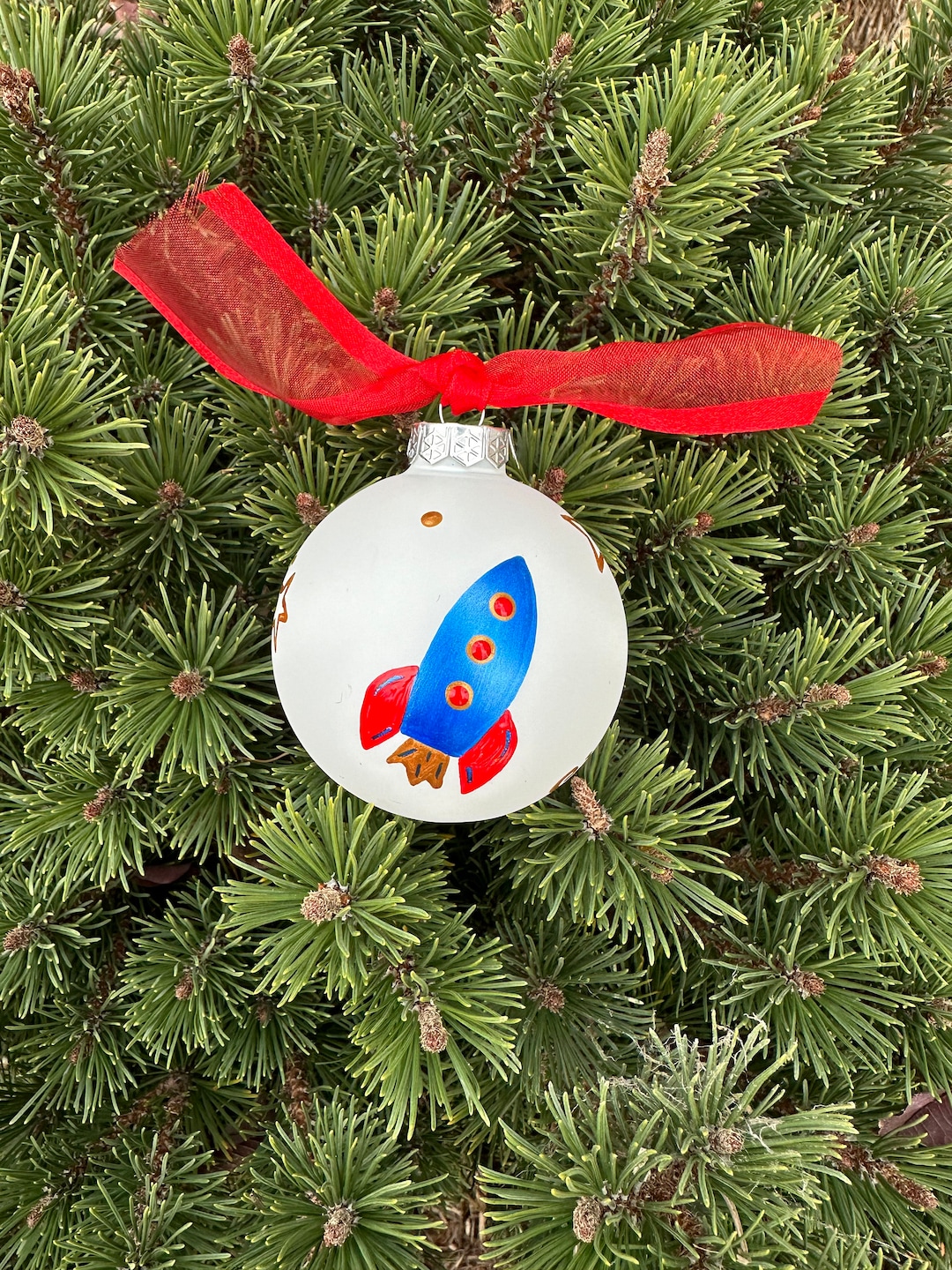Spaceship Ornament Rocket Ornament Space Rocket Hand - Etsy