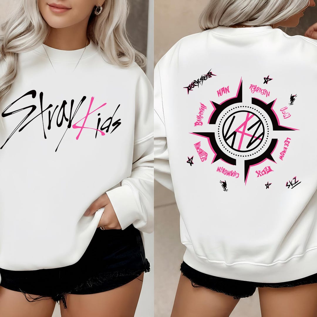 Two-sides Kpop Stray Kids Logo Shirt, Stray Kids Member Merch Shirt ...