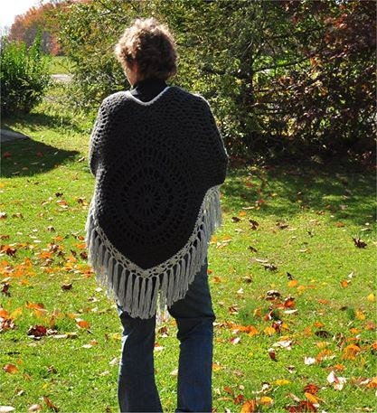 Crochet Poncho Pattern Fringe Poncho Crochet PATTERN Crochet - Etsy