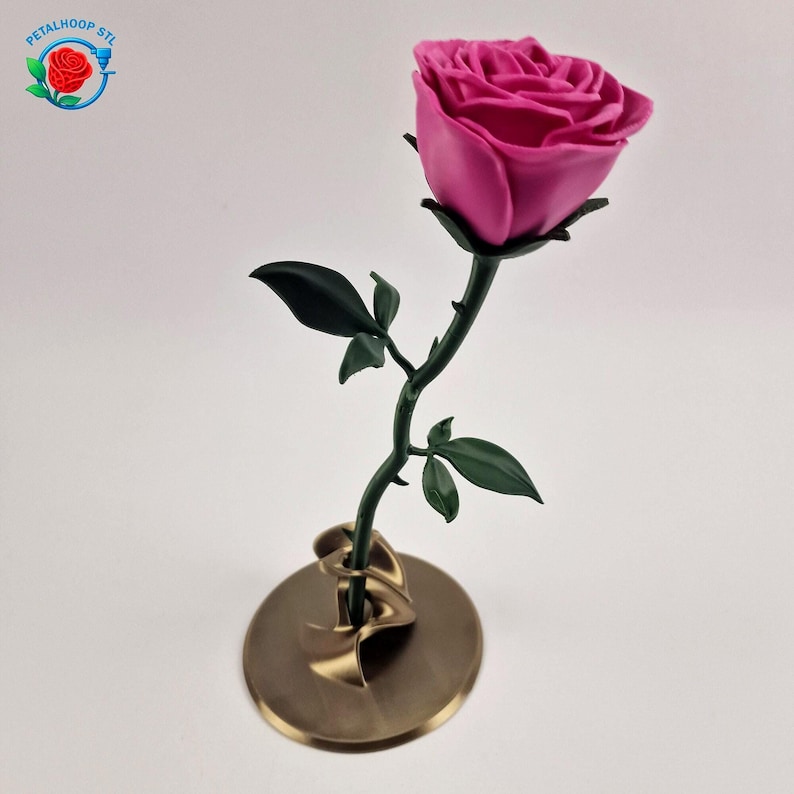 Forever Rose STL File, 3D Printable Gift Flower, Digital Artificial ...