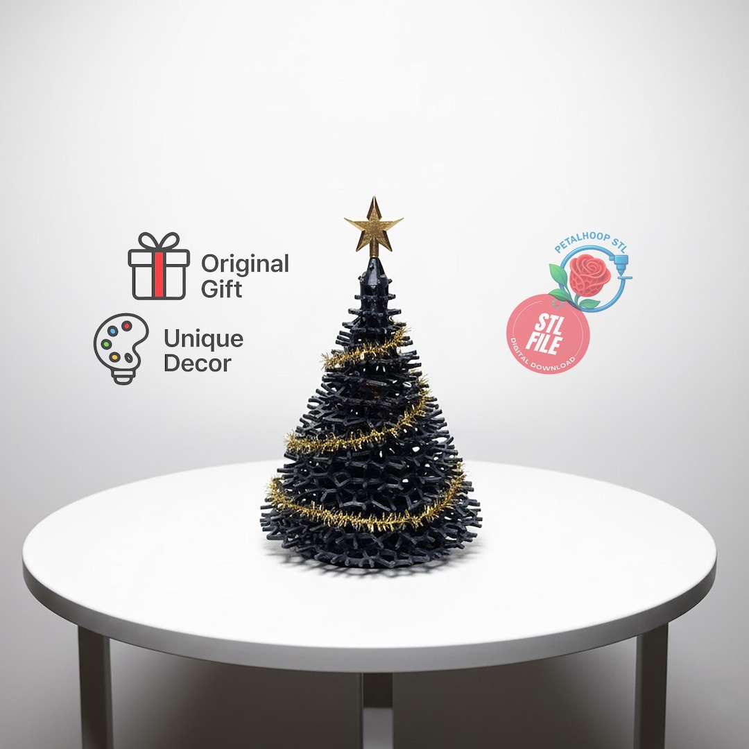 3D Printable Christmas Tree: Pet Safe Holiday Season Decor for Home and ...
