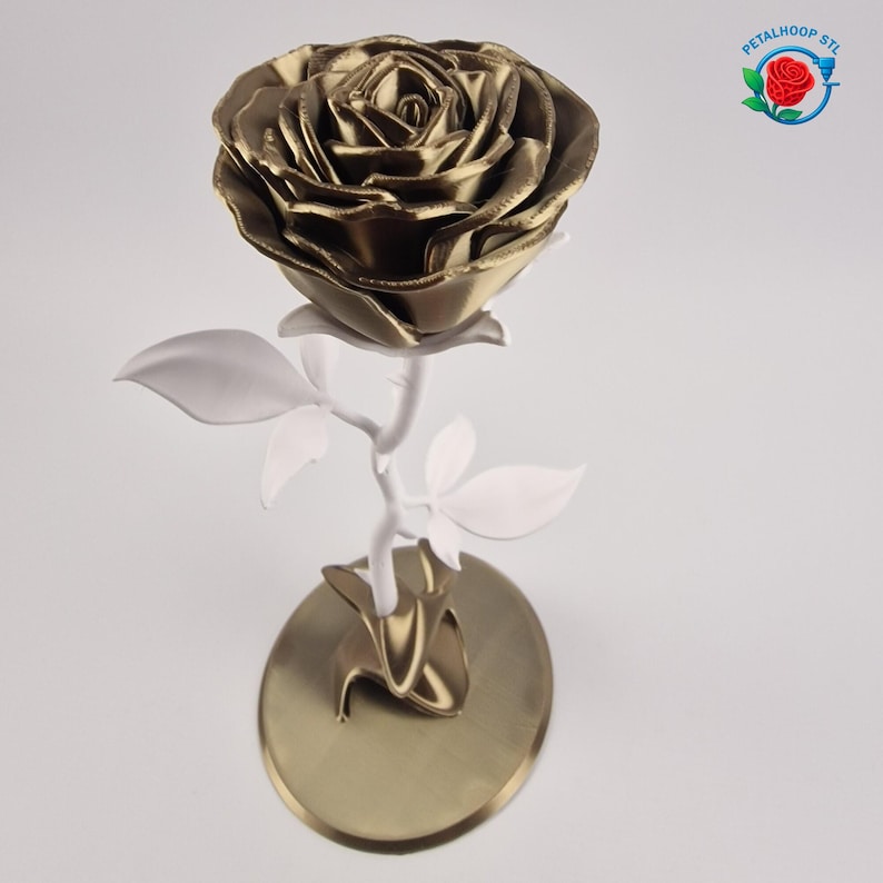 Forever Rose STL File, 3D Printable Gift Flower, Digital Artificial ...