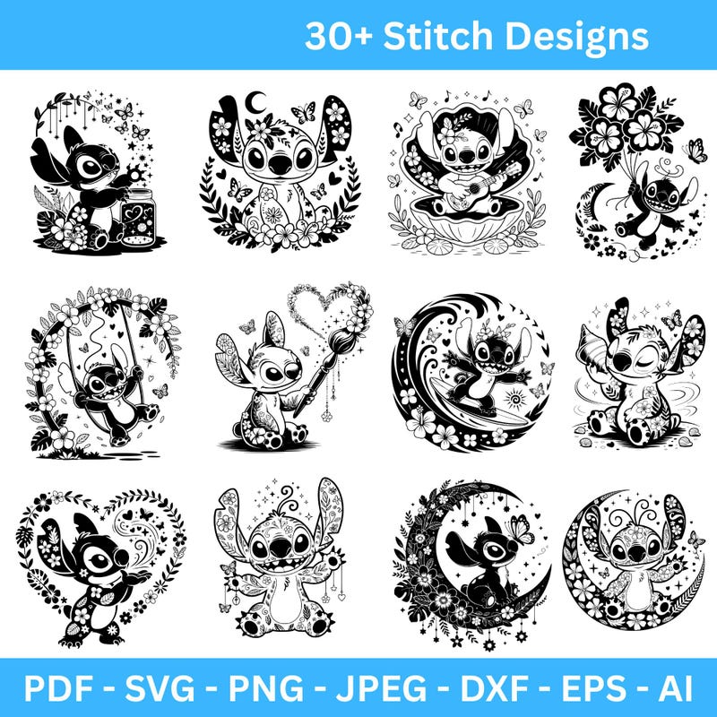 Stitch Png Butterfly - Etsy