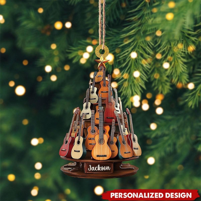 Guitars Christmas Ornament - Etsy