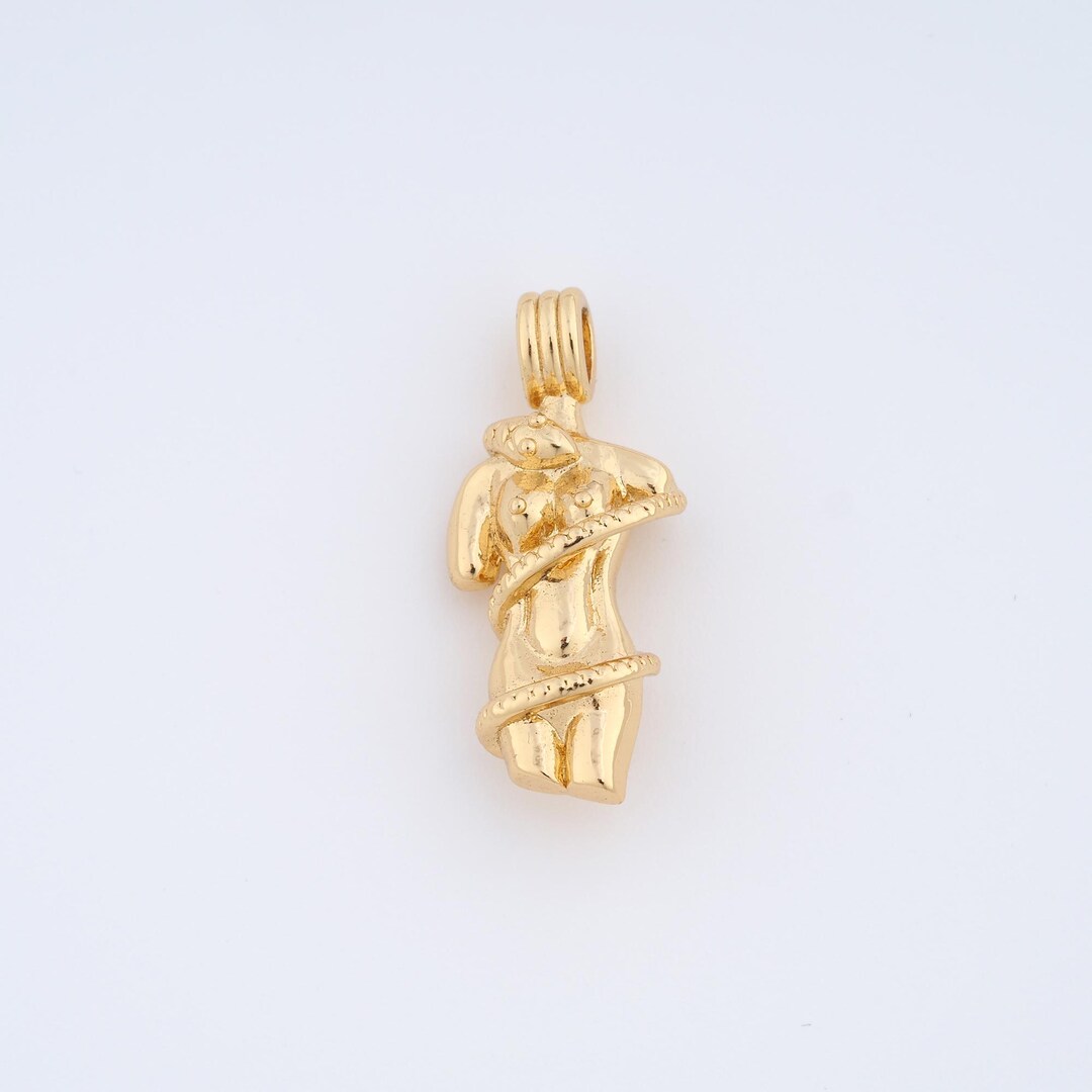 Gold Human Body Charms,18k Gold Filled Human Body Pendant,diy Jewelry ...