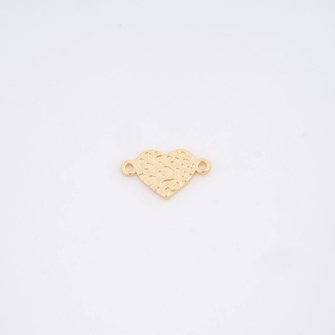Gold Heart Connector,18k Gold Filled Love Connector,diy Jewelry ...