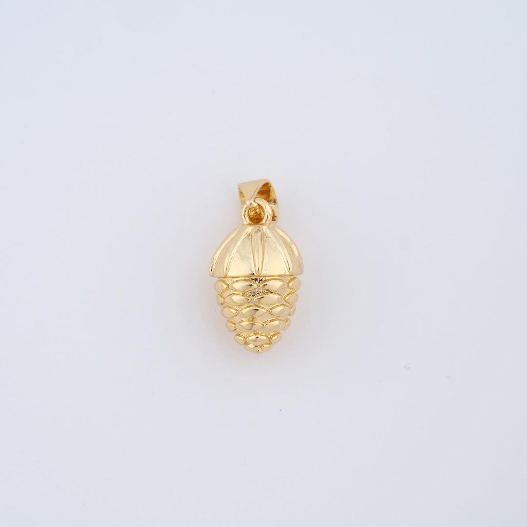 Gold Nut Charms,18k Gold Filled Nut Pendant,diy Jewelry Accessories - Etsy