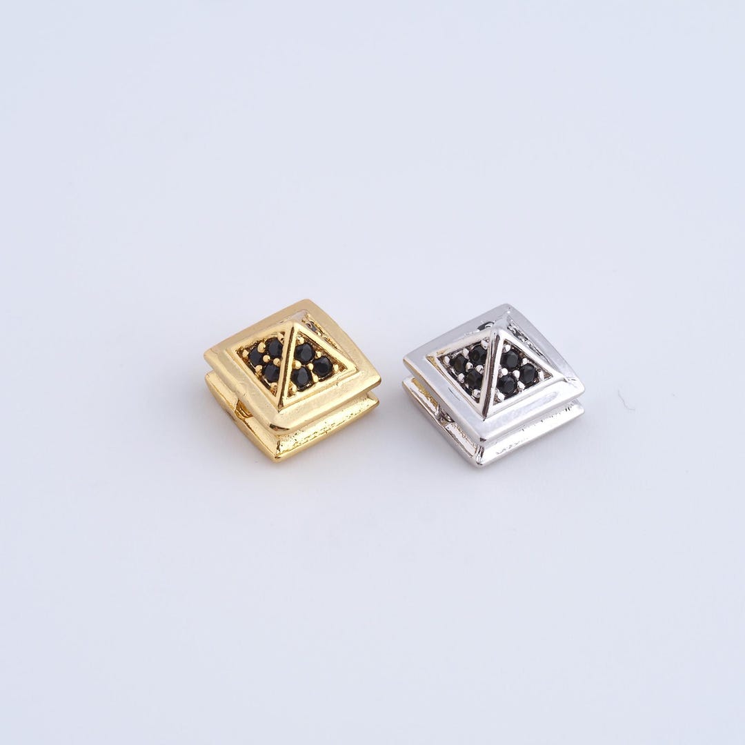 Gold Pyramid Beads,18k Gold Filled Pyramid Head Spacer Beads,spacer ...