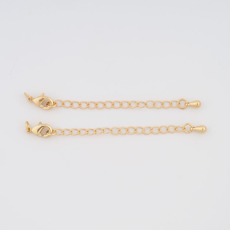 1 Meter Gold Waterdrop Extension Chains,18k Gold Filled Rolo Chain ...