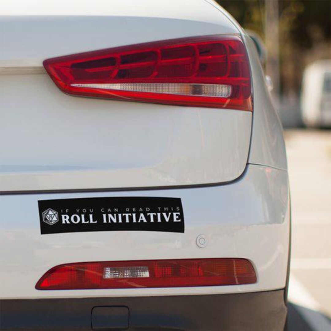 Roll Initiative Funny Dnd TTRPG Themed Bumper Sticker - Etsy