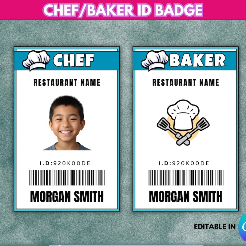 Chef Name Badge - Etsy UK