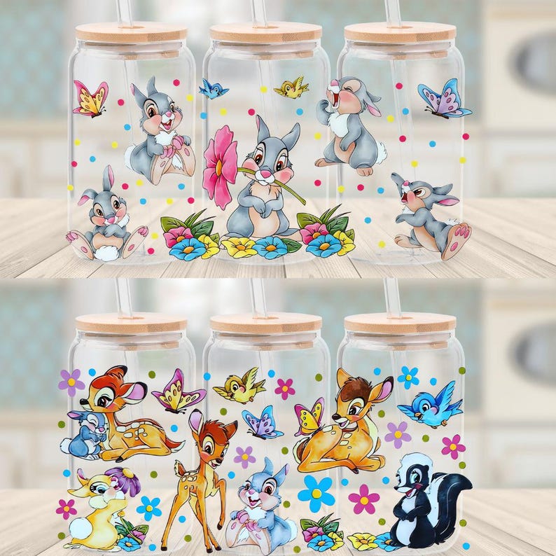 16oz Cup Wrap- Bambei File B Digital Download - Etsy Australia