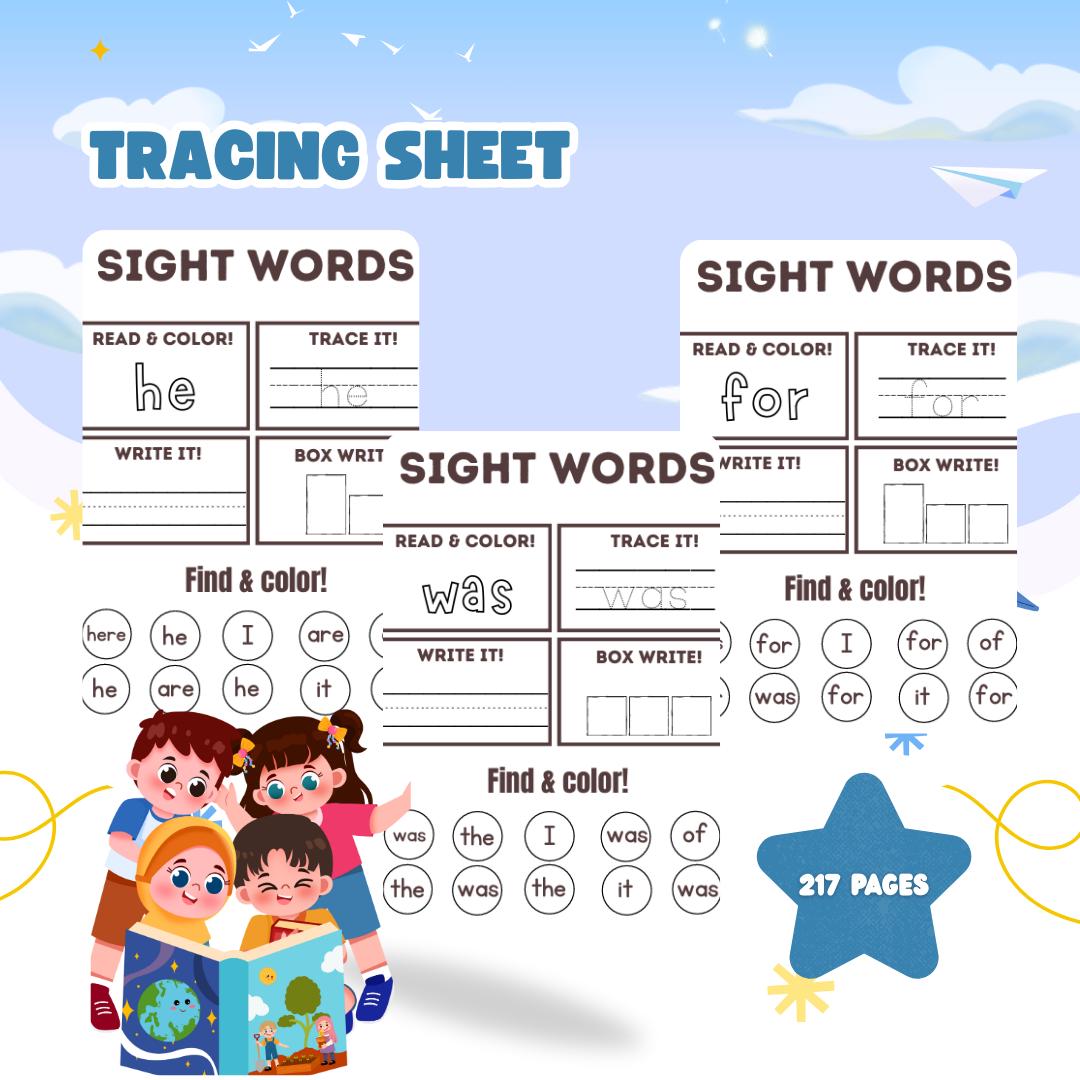 PDF | Sight Words Worksheet / Children Learning Education | Kids ...
