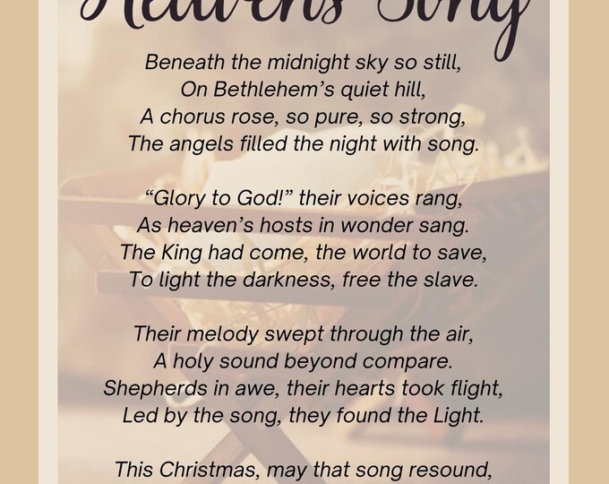 Nativity Poems for Kids {6 Easy to Read Poems in Color and B/W ...