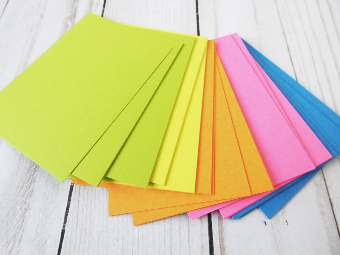 ATC Blanks, Neon Cardstock, Artist Trading Card Supplies, ACEO Supplies ...