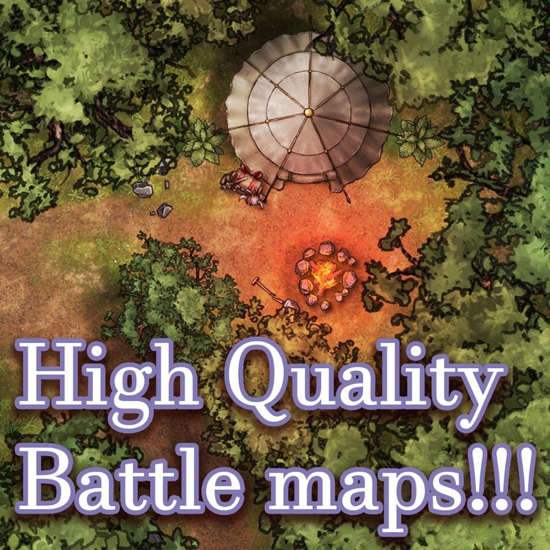 Fantasy Forest Battle Map - Starter Pack - Etsy