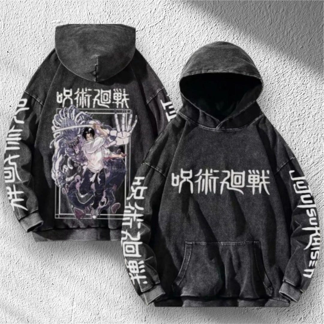 Satoru Gojo Jujutsu Kaisen Hoodie – Anime Pullover Featuring Megumi ...