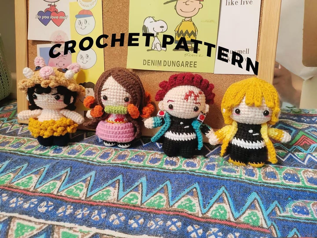 Demon Slayer Crochet Patterns - Kimetsu No Yaiba, Anime DIY Tutorial ...