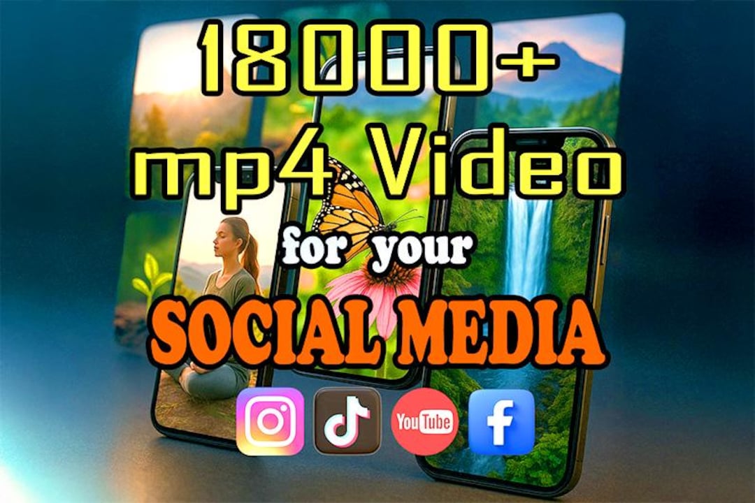 18000+ MP4 Video Clips X Video Maker, Instagram & Tiktok Reels and ...