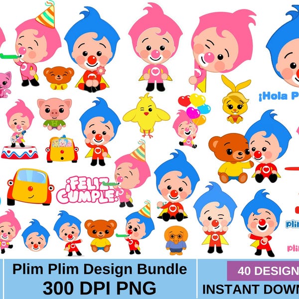 Plim Plim Characters Png - Etsy