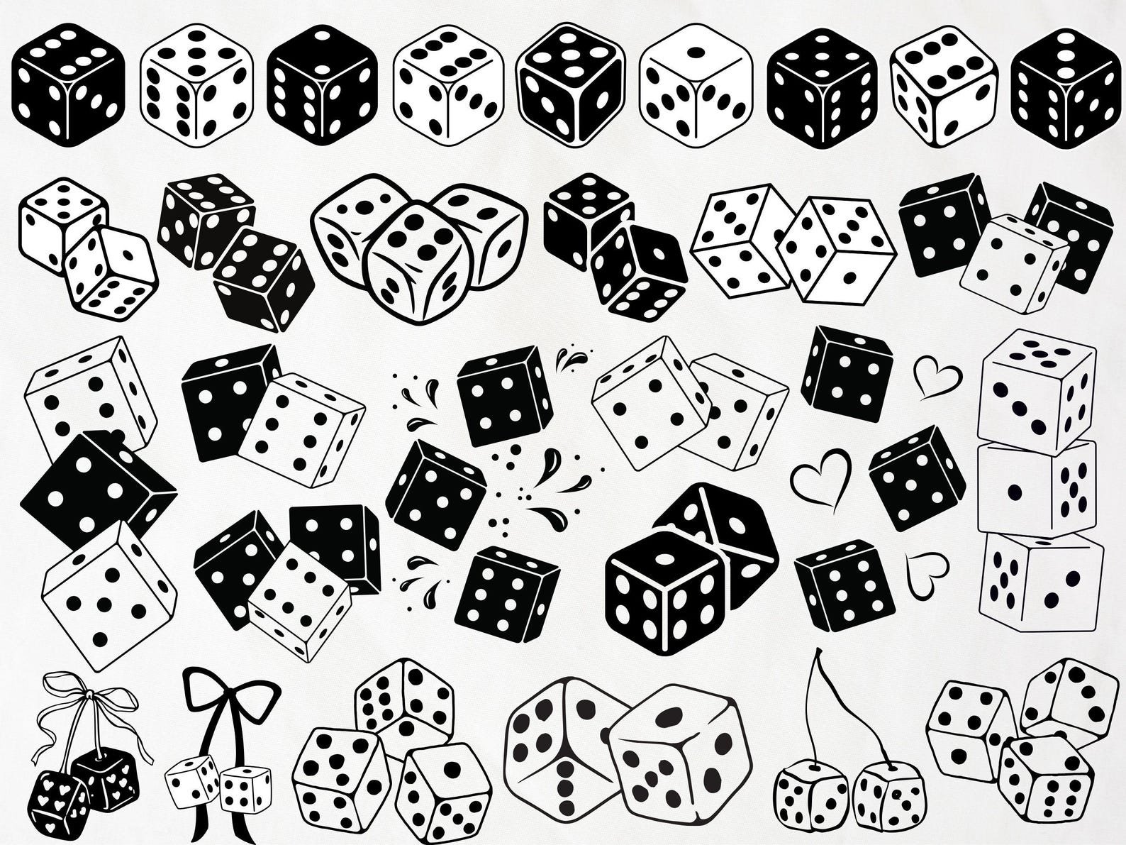 Ludo Dice SVG Bundle, Board Game Cut Files (digital Download) - Etsy