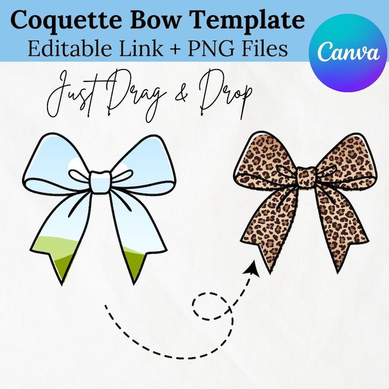 Coquette Bow Frame Template, Girly Ribbon Border (digital Download) - Etsy