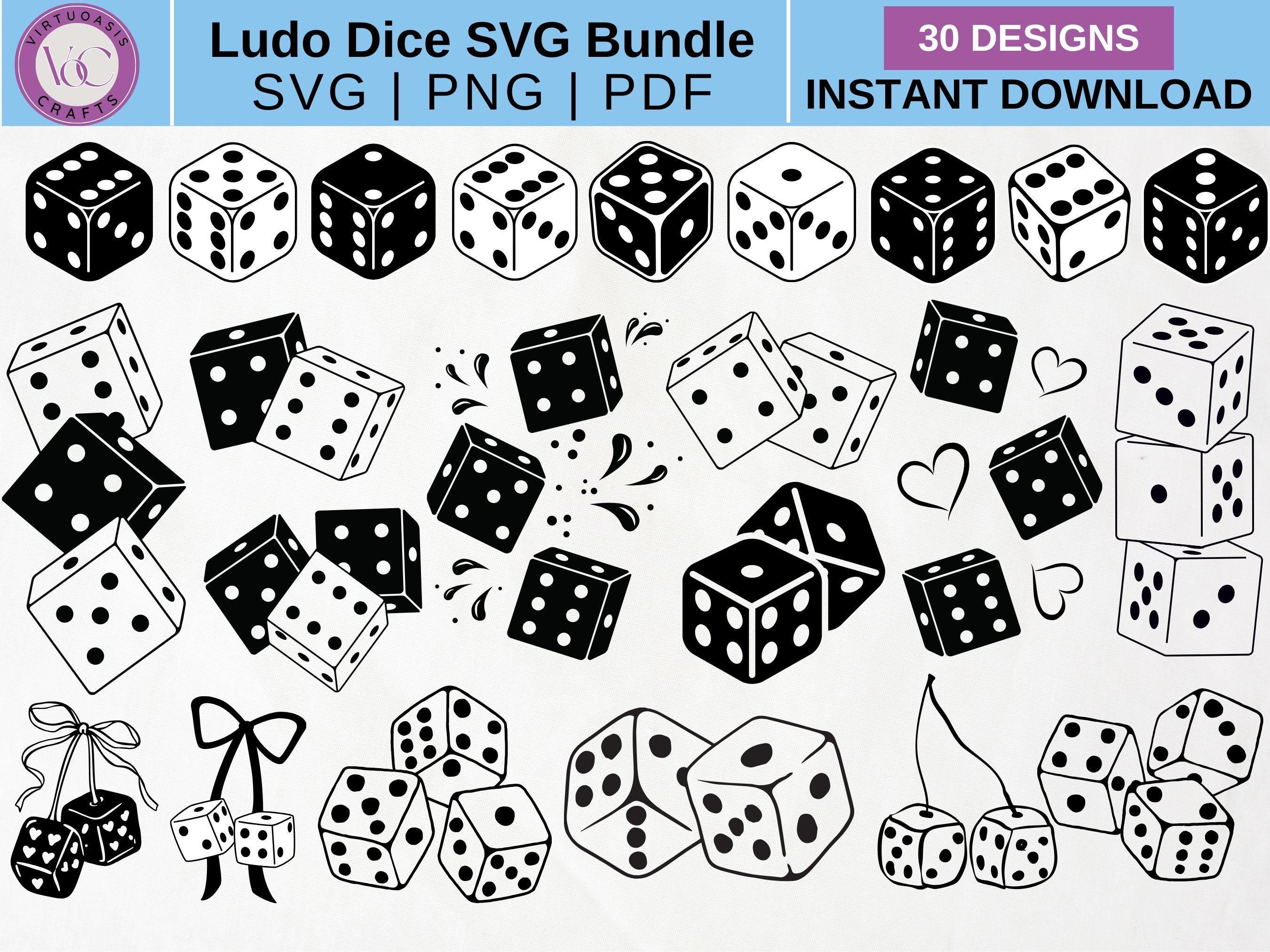 Ludo Dice SVG Bundle, Board Game Cut Files (digital Download) - Etsy