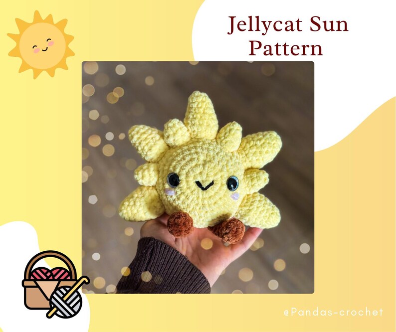 Jellycat Sun Amigurumi Pattern - Etsy