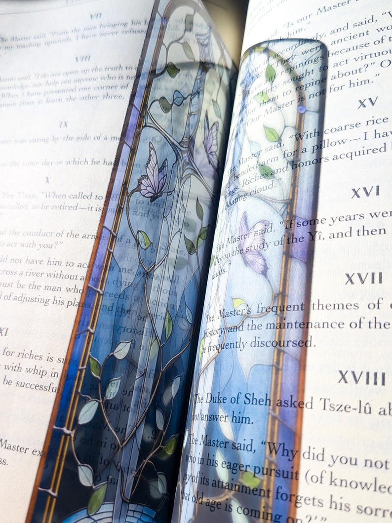 Quicksilver Bookmark in Stained Glass Style: Saeris, Kingfisher, Sword ...