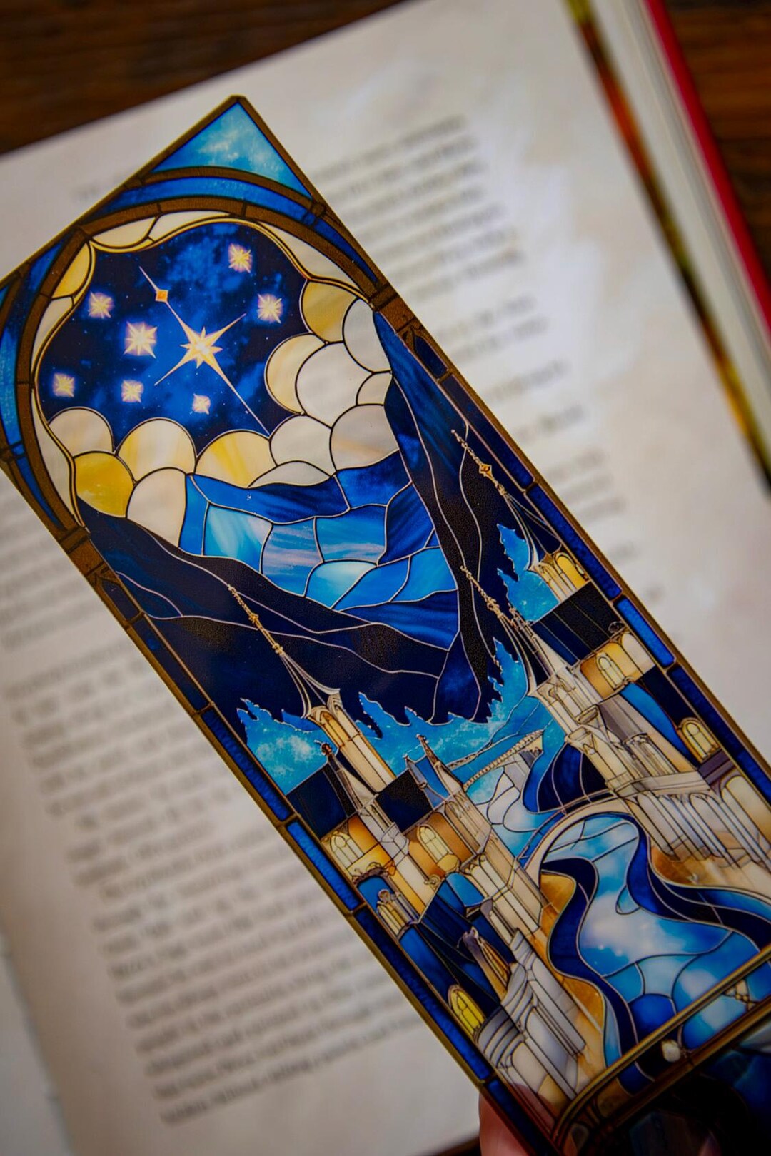 Velaris Bookmark | Stained Glass Night Court Design | Fantasy Clear ...