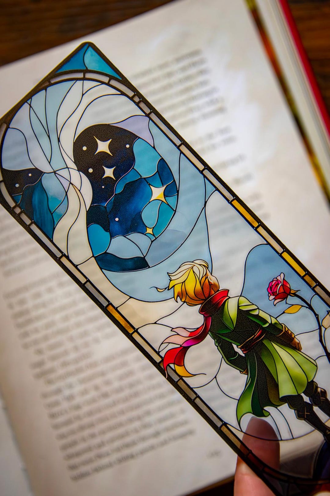 Little Prince Bookmark: Stained Glass Style Book Lover Gift - Etsy