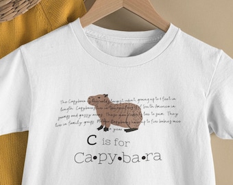 Alphabet Capybara | Etsy
