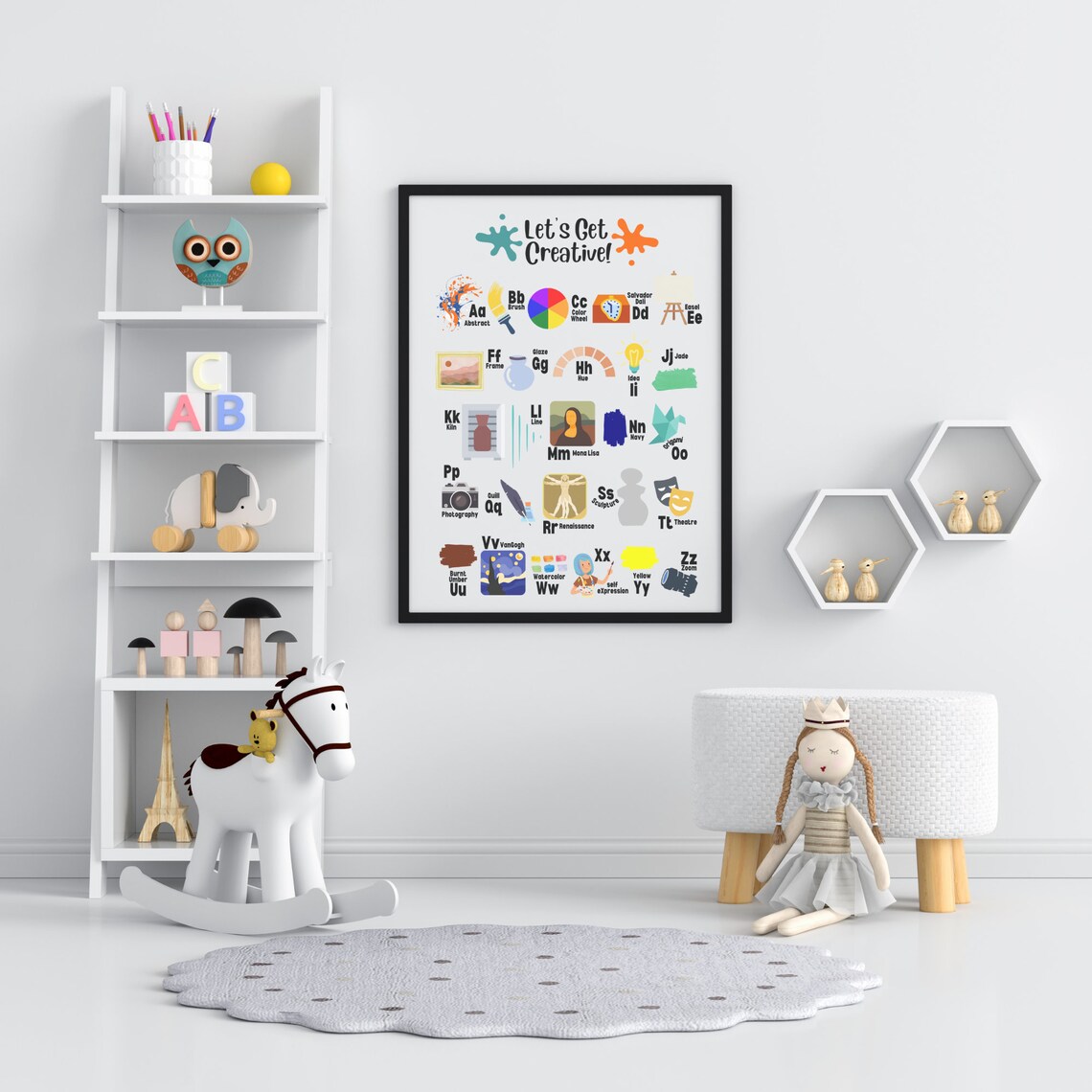 Artist Alphabet Art Classroom ABC Print PRINTABLE Wall Art - Etsy