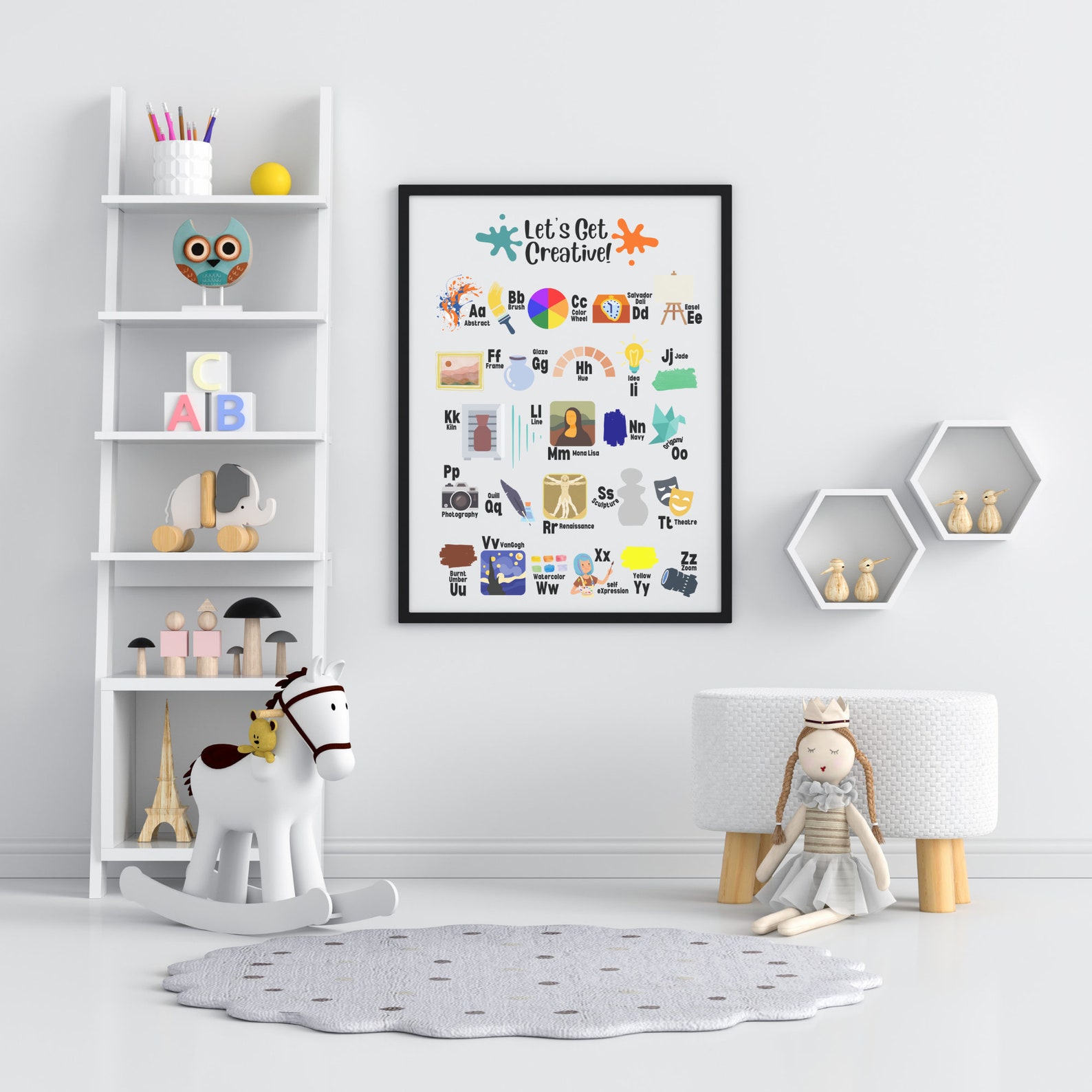 Artist Alphabet Art Classroom ABC Print PRINTABLE Wall Art - Etsy