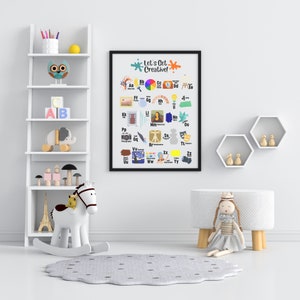 Artist Alphabet, Art Classroom ABC Print, PRINTABLE Art Alphabet, ABC ...