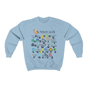 Math Teacher Alphabet Sweatshirt, Problem Solver Math Teacher Shirt ...
