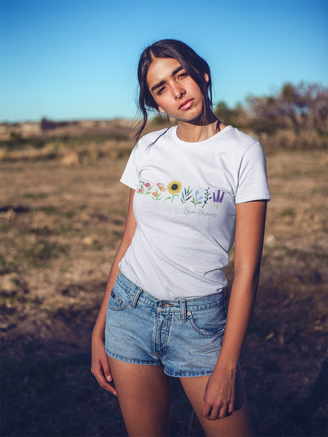 Love Grows Floral Rainbow Pride Tee, Rainbow Flowers Pride Celebration ...