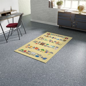 Reading Alphabet Classroom Reading Rug, Reading Nook Rug, All About ...