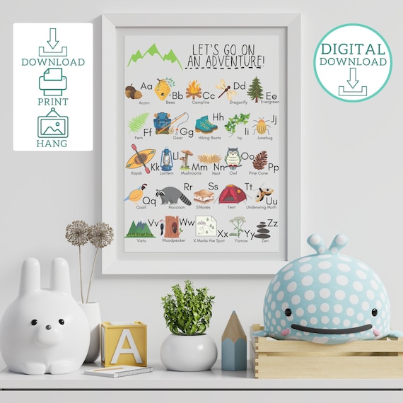 Adventure Alphabet Outdoor Adventure ABC Poster PRINTABLE | Etsy