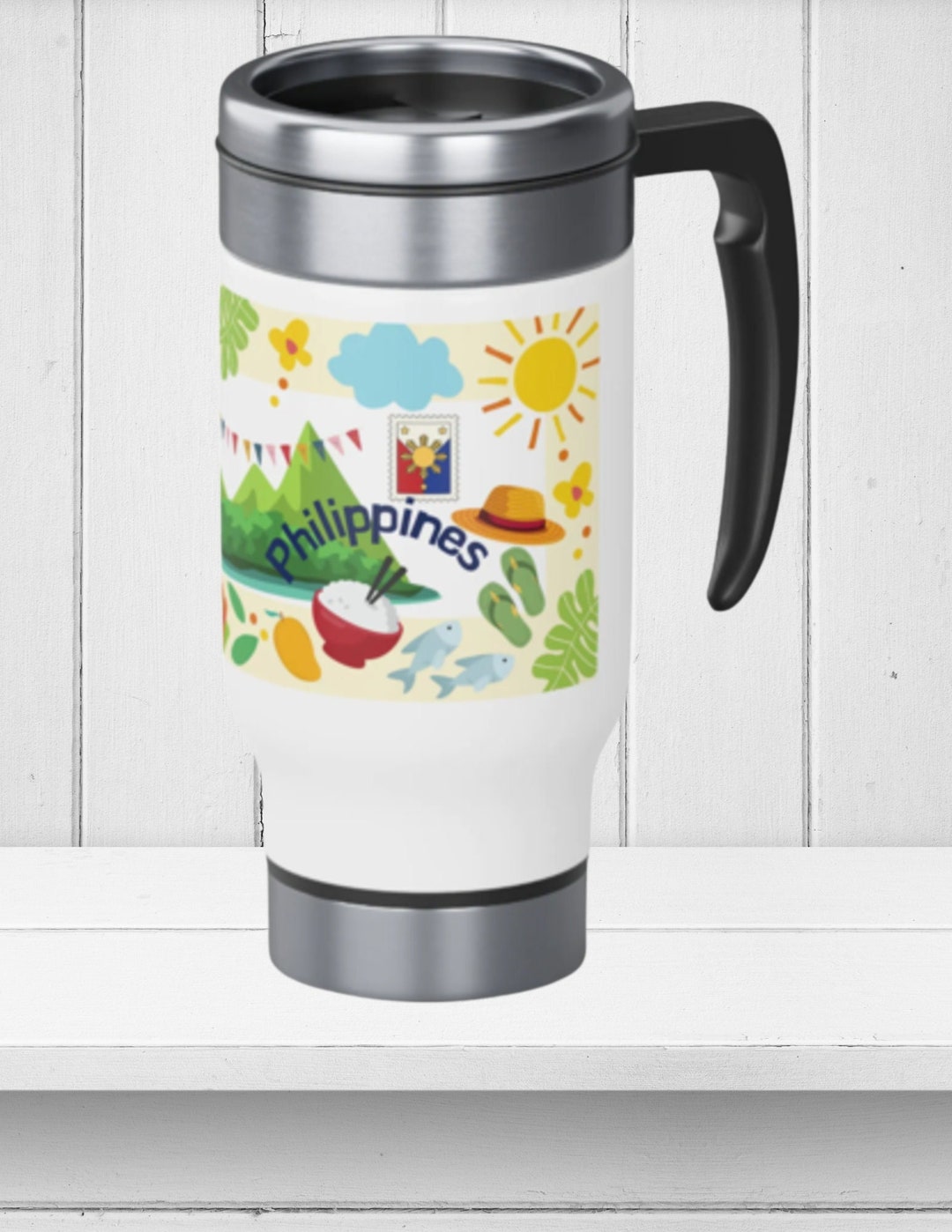 Philippines Stainless Steel 14 Oz Travel Mug, Welcome to the ...