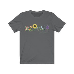 Love Grows Floral Rainbow Pride Tee, Rainbow Flowers Pride Celebration ...