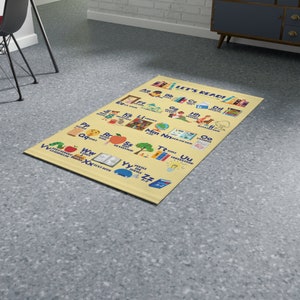 Reading Alphabet Classroom Reading Rug, Reading Nook Rug, All About ...