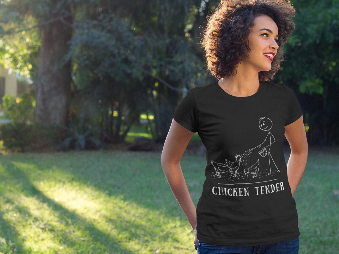 Chicken Tender, Funny Chicken Shirt, Pet Chicken Humor, Chicken Pun Tee ...
