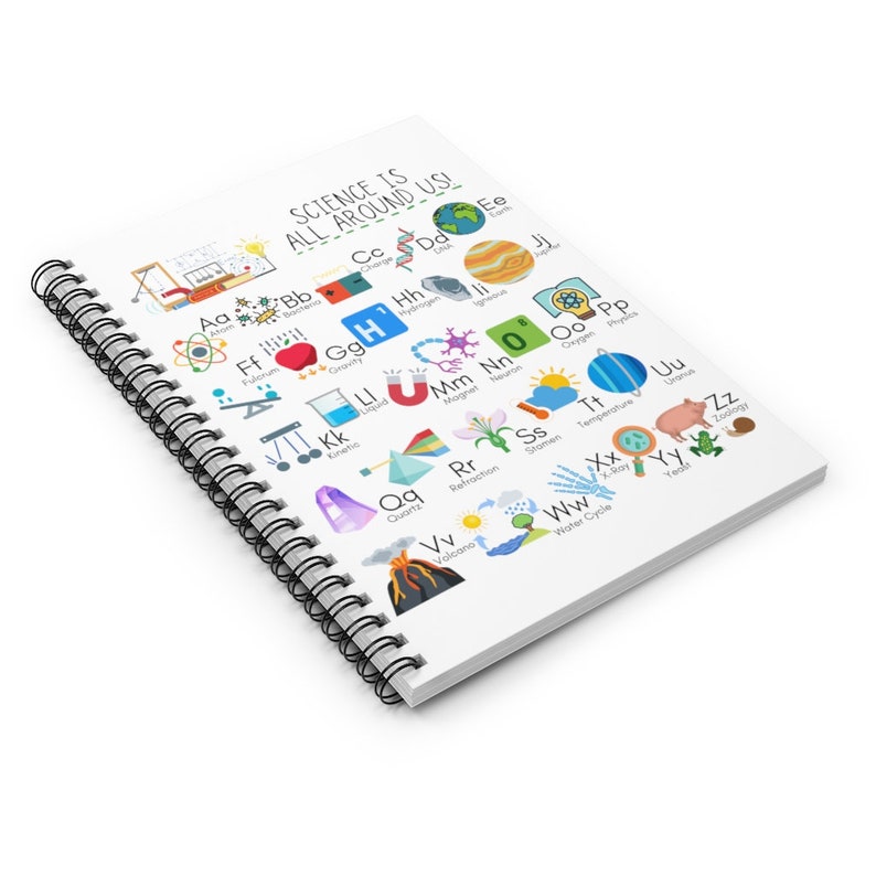 Science Teacher Alphabet Notebook Science is All Around Us | Etsy
