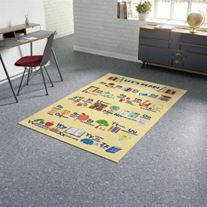 Reading Alphabet Classroom Reading Rug, Reading Nook Rug, All About ...