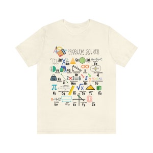Math Teacher Alphabet Tee, Problem Solver Math Teacher Shirt, Math ABC ...